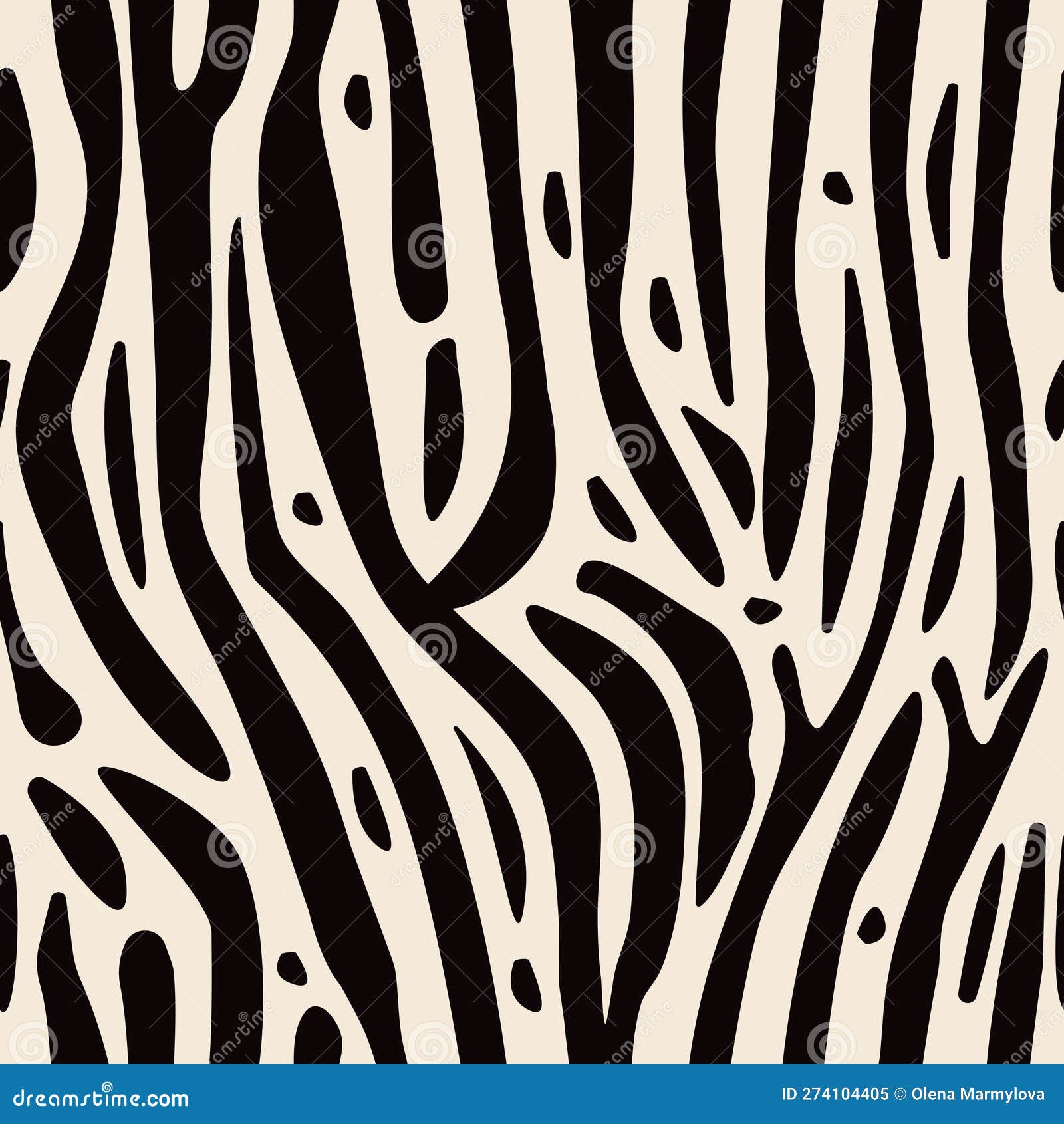 Zebra Print, Vector Seamless Pattern Stock Vector - Illustration of ...