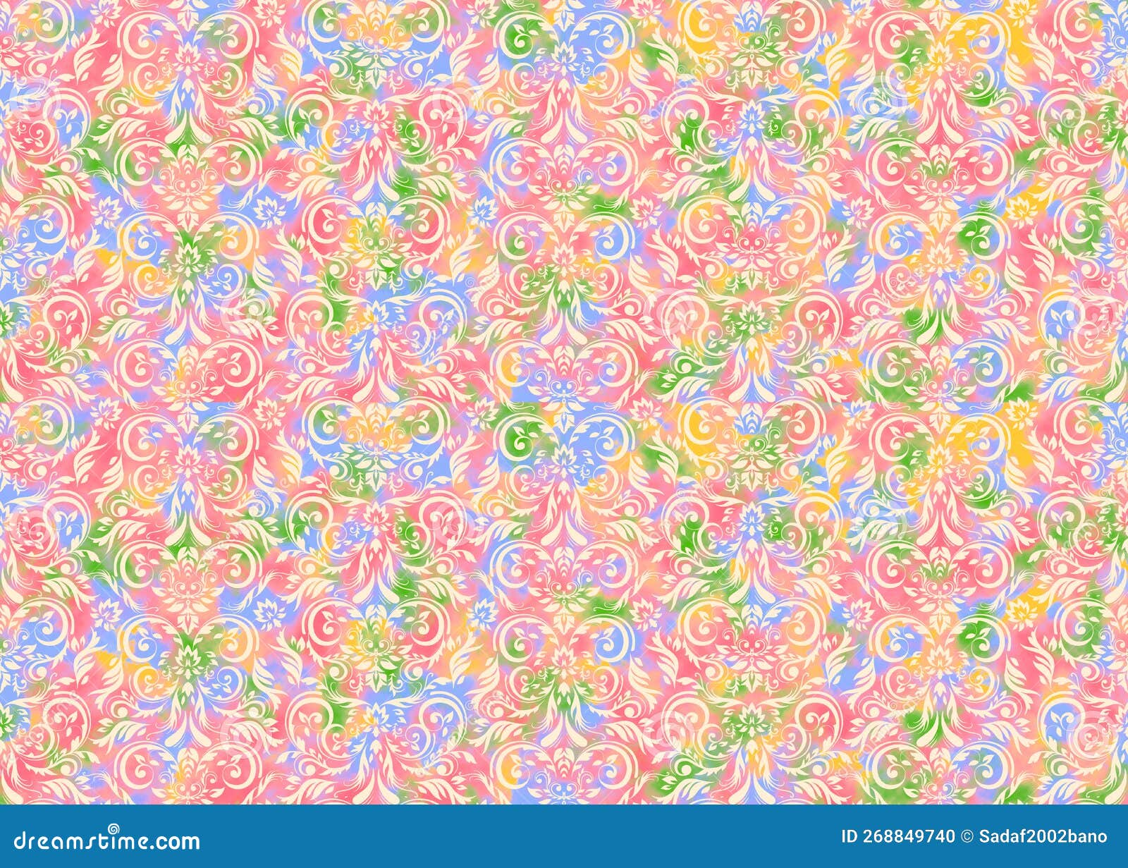 Zebra Rainbow Abstract Seamless Pattern. Neon Gradient Lines on a Black ...