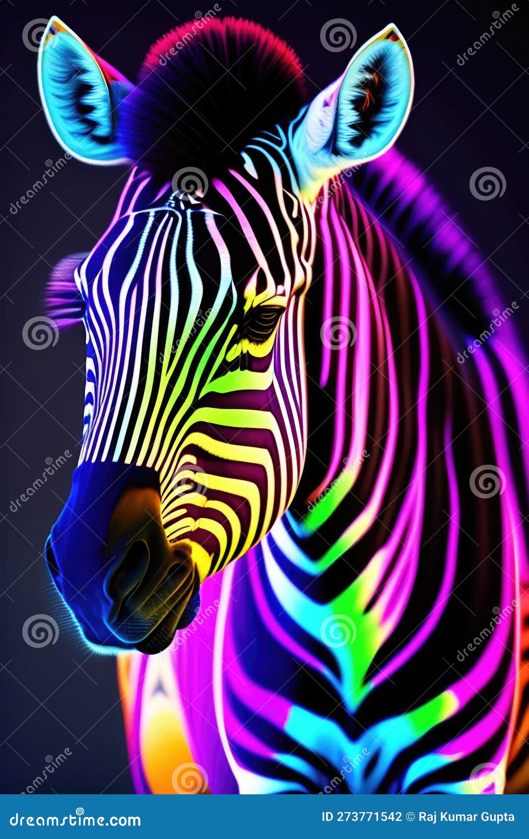 Zebra is on Red Flame. Ai Generated. Stock Illustration - Illustration ...