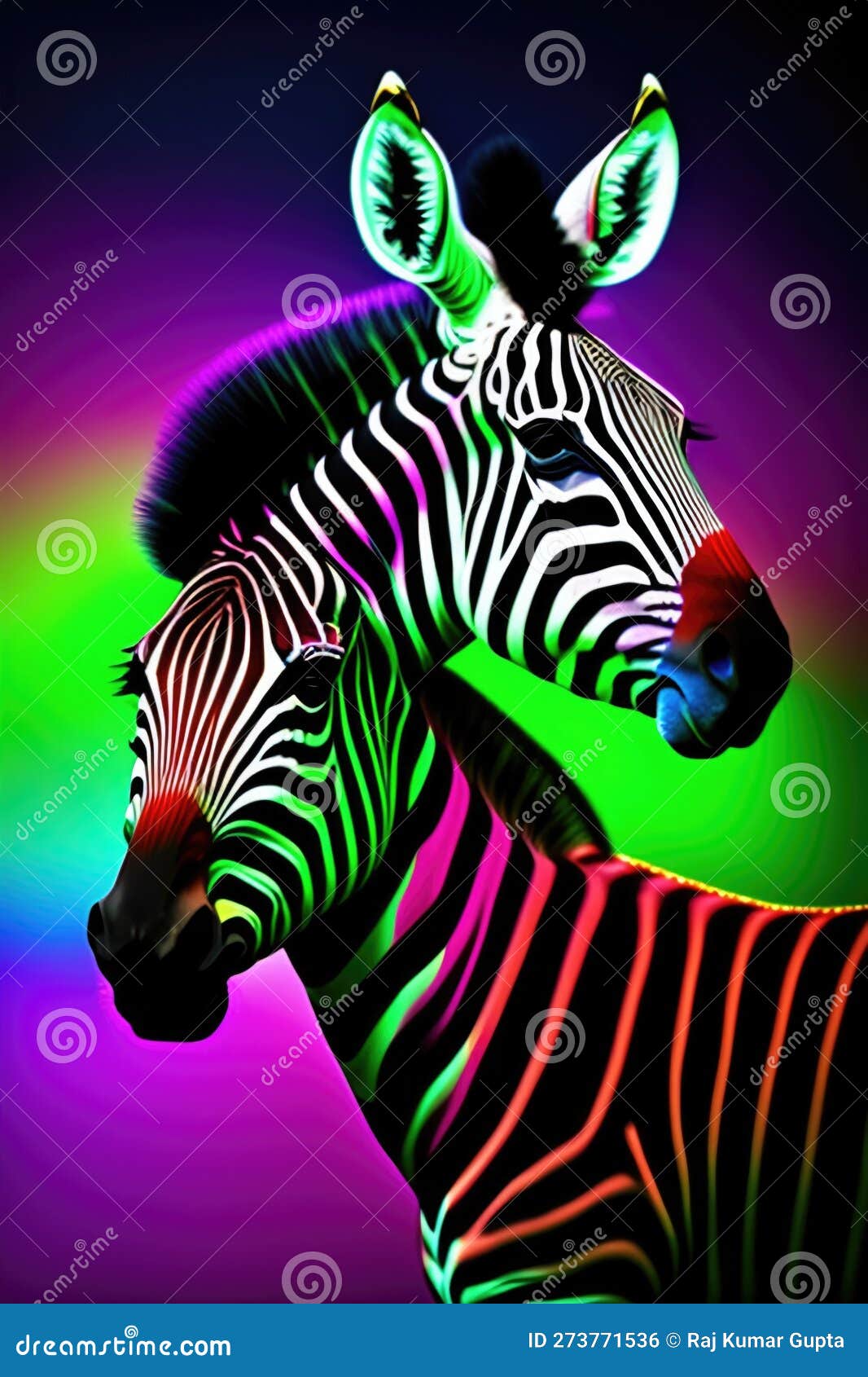 Zebra is on Red Flame. Ai Generated. Stock Illustration - Illustration ...