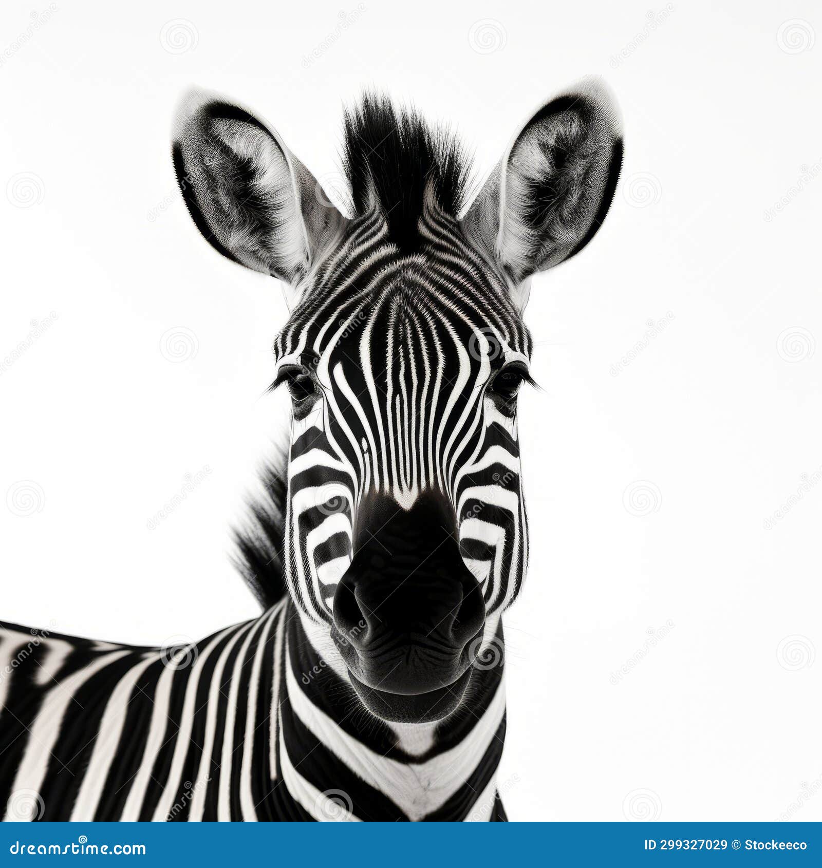 Zebra Faces: a Stunning Display of Naturalistic Proportions Stock ...