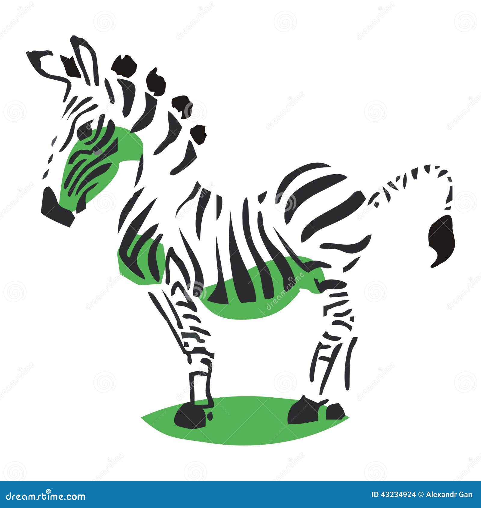 Zebra stock illustration. Illustration of horsey, design - 43234924
