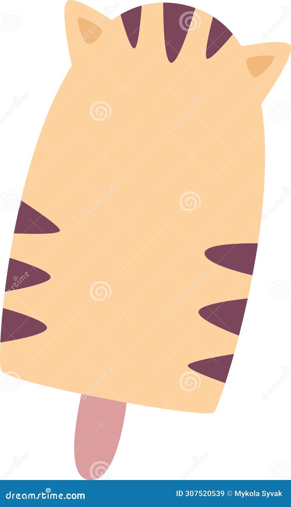 Zebra Shape Ice Cream stock vector. Illustration of light - 307520539