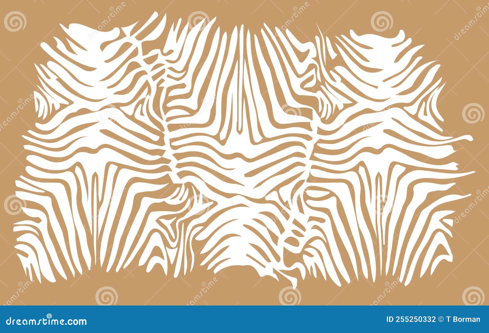 Zebra Skin Abstract Background African Safari Vector Pattern Stock ...