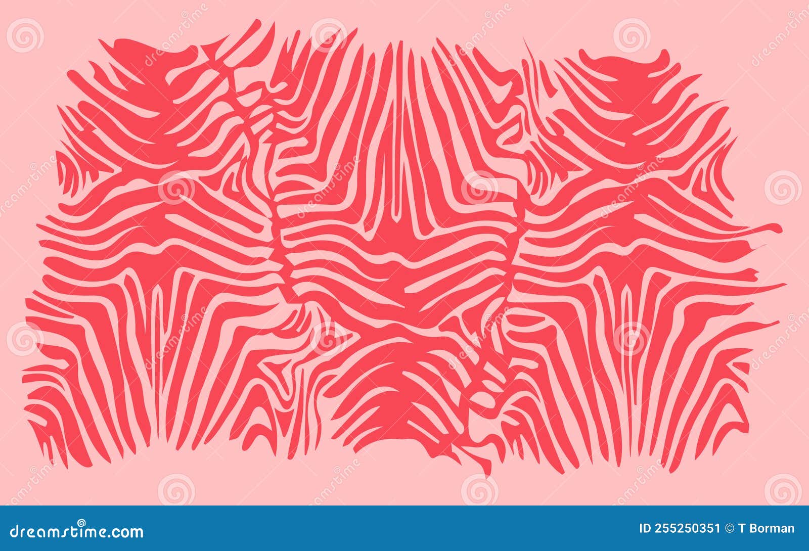 Zebra Skin Abstract Background African Safari Vector Pattern Stock ...