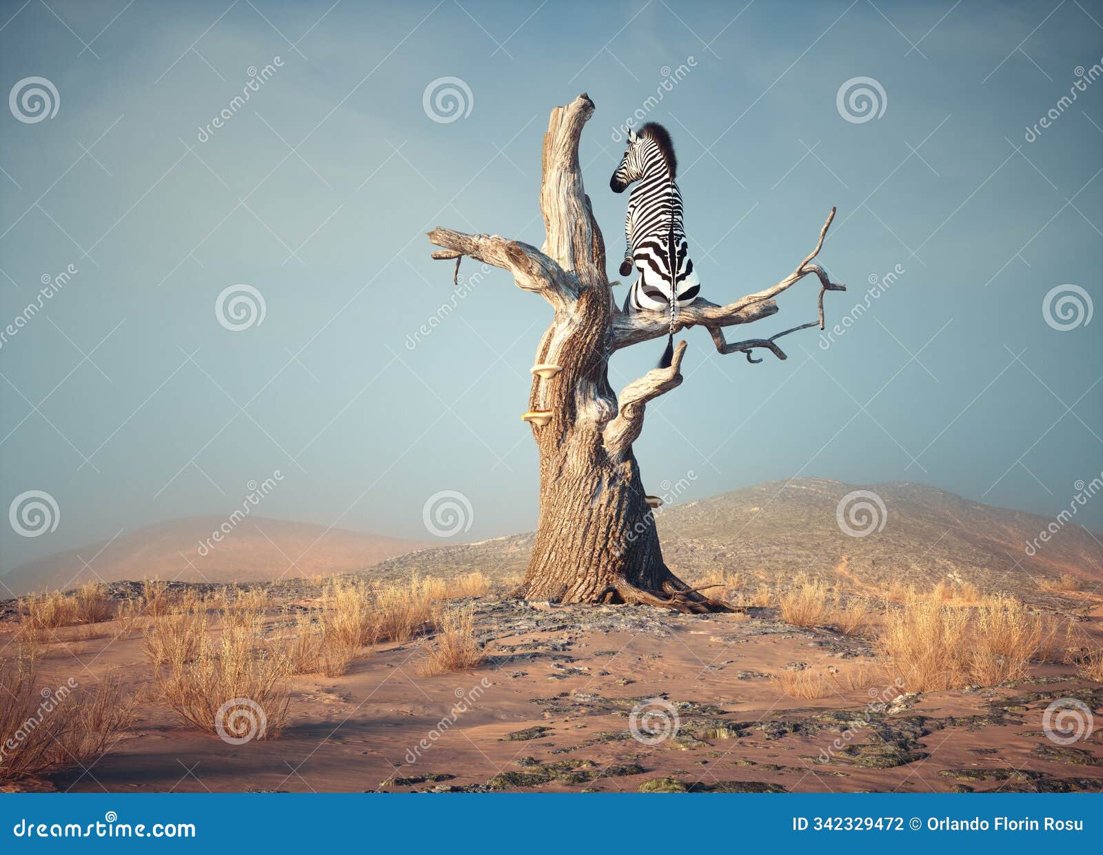 Old Withered Tree Cartoon Vector Clipart | CartoonDealer.com #41776513
