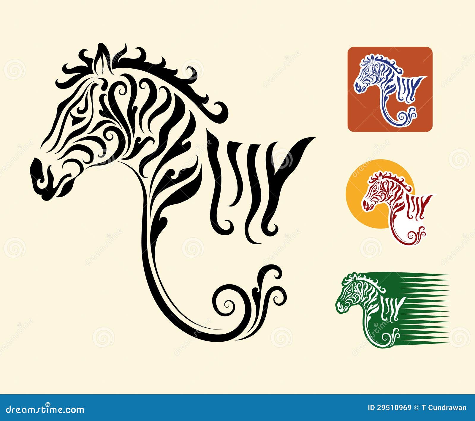 Zebra symbols stock vector. Illustration of earring, artwork - 29510969