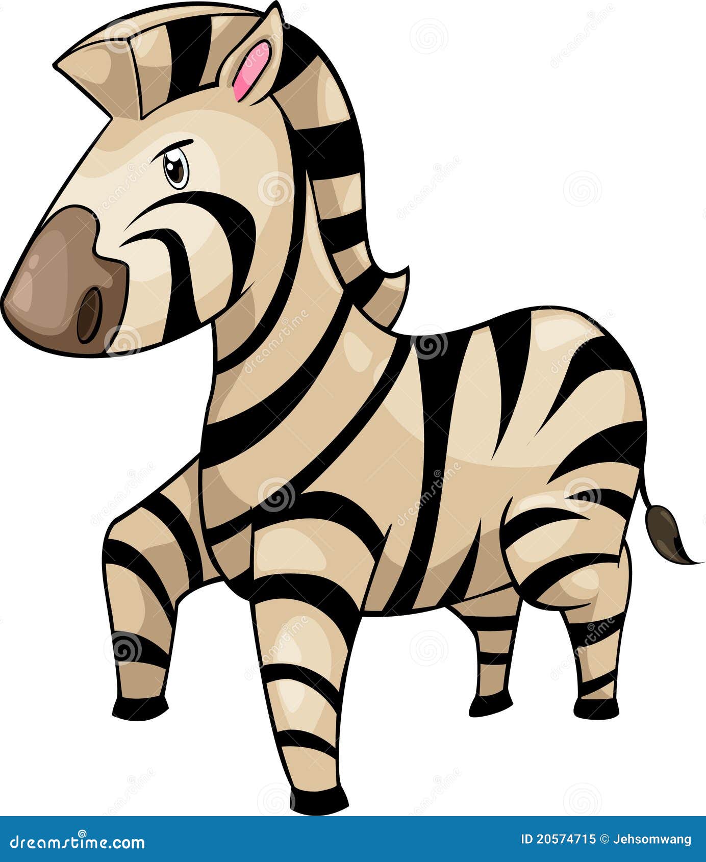 Zebra vector stock vector. Illustration of exotic, black - 20574715
