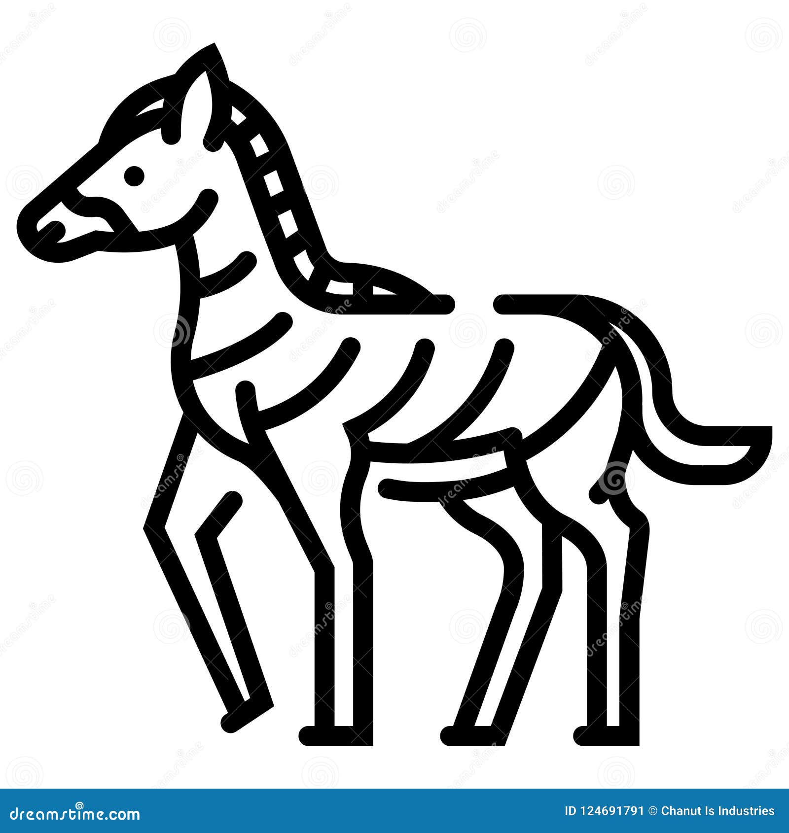 Zebra Line illustration stock vector. Illustration of zebra - 124691791