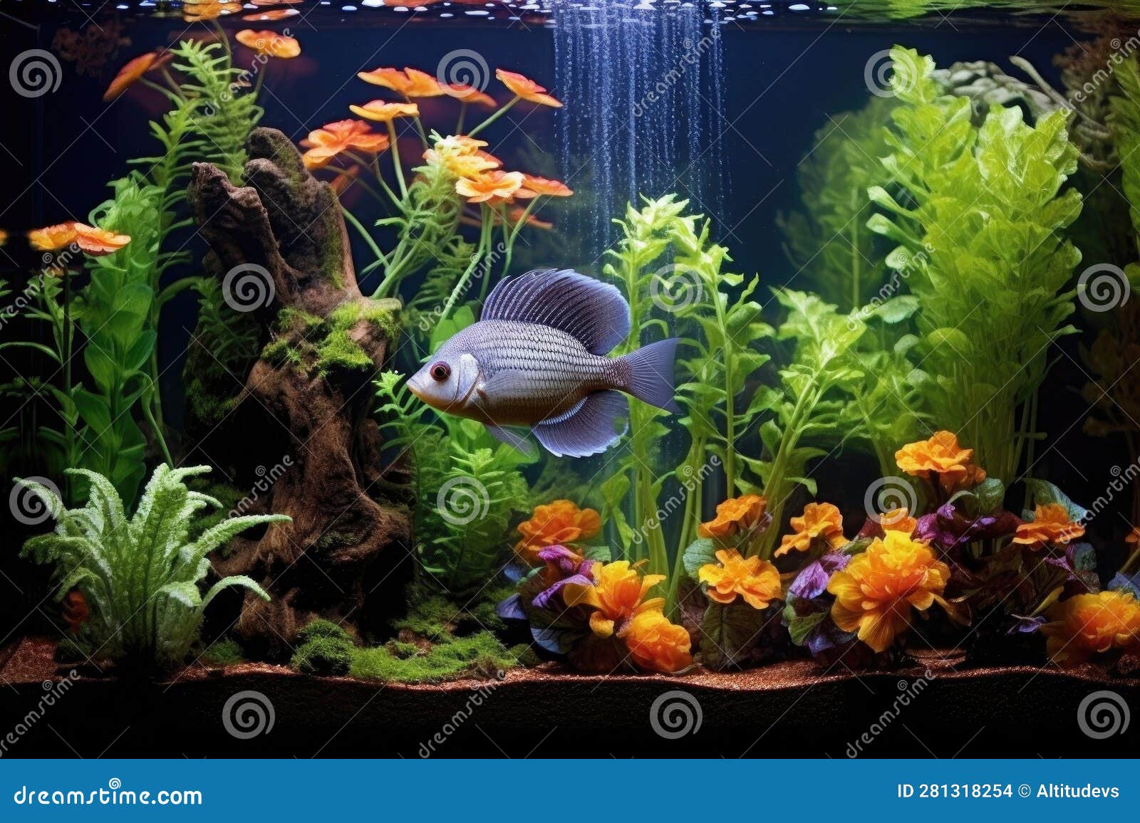 Zebrafish in a Lab Setting for Scientific Research Stock Illustration ...