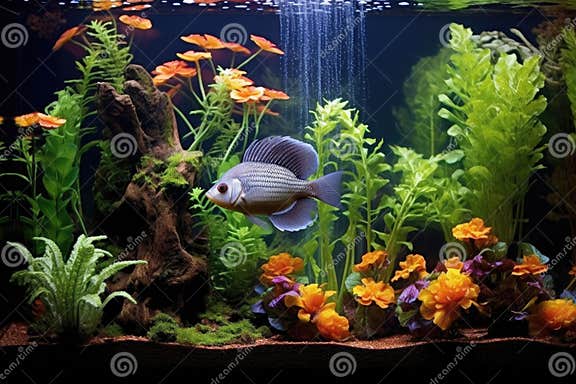 Zebrafish in a Lab Setting for Scientific Research Stock Illustration ...