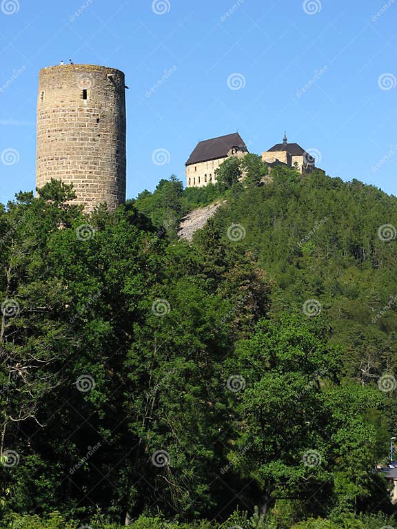 Zebrak Castle and Tocnik Castle Stock Image - Image of wall, hill: 29428041