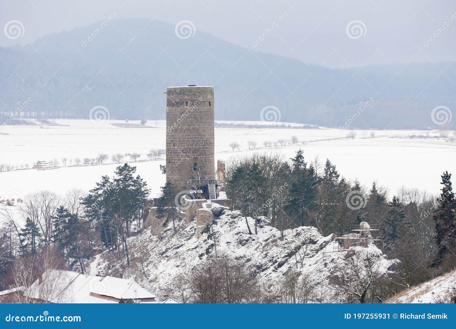 Zebrak Near Tocnik in Czech Republic Stock Image - Image of history ...