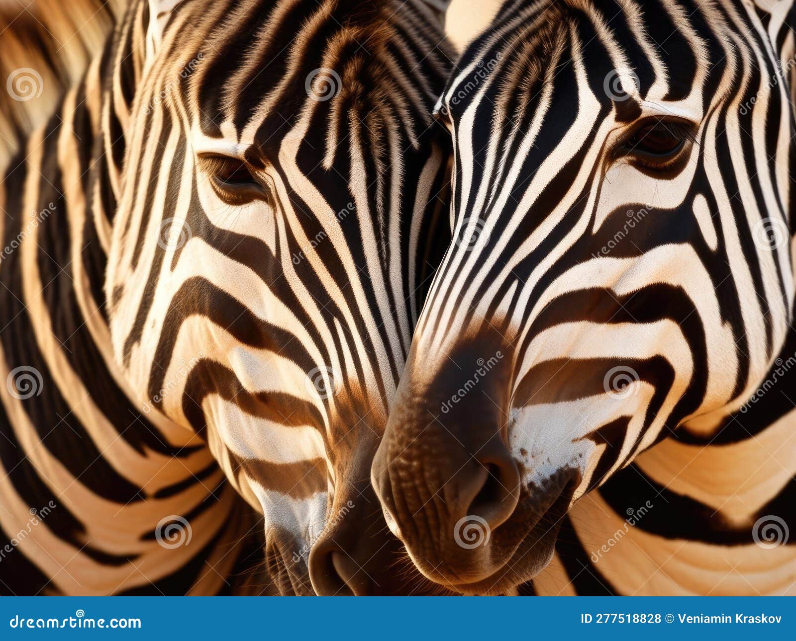 Zebras close-up stock illustration. Illustration of wild - 277518828