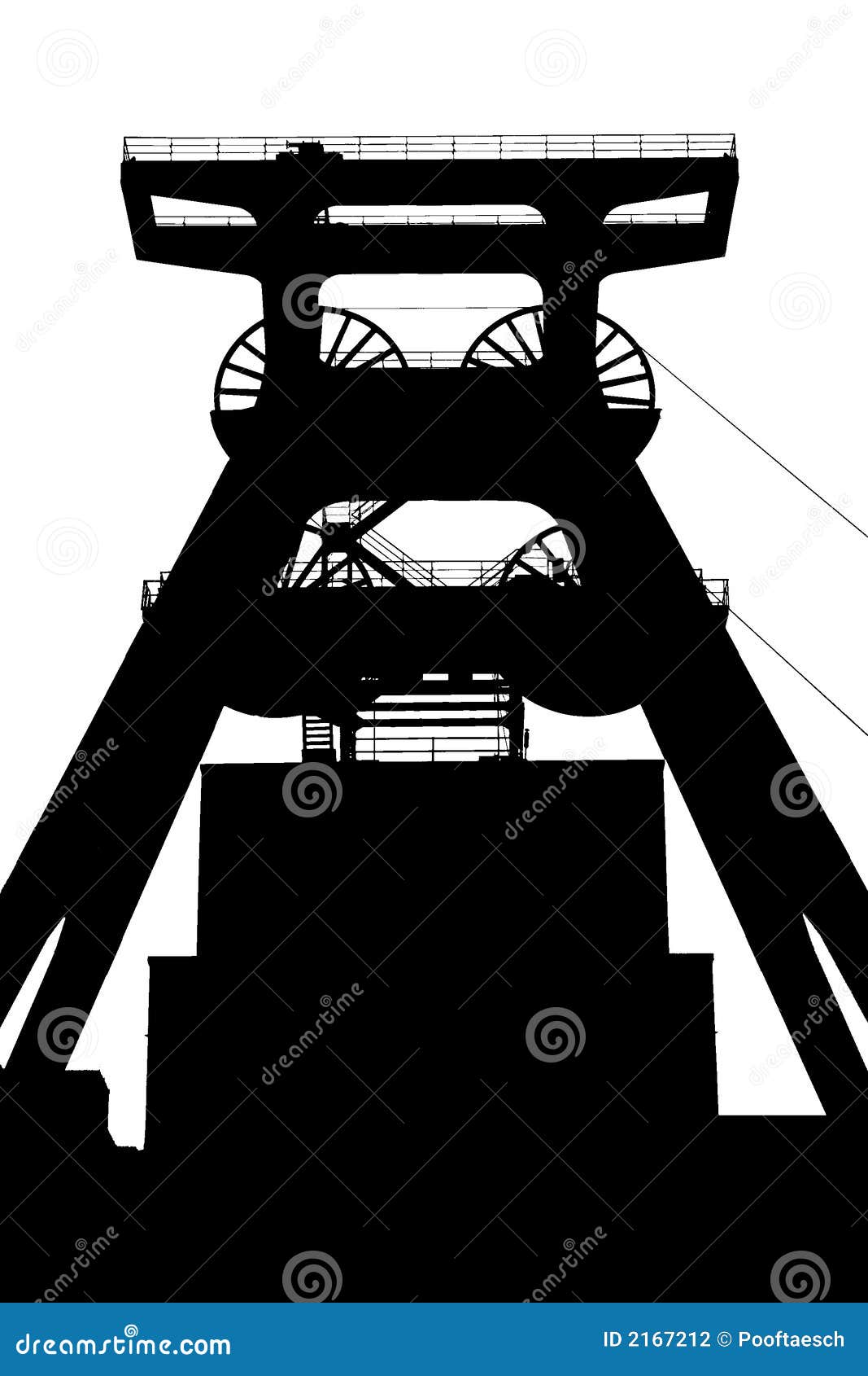 Zeche zollverein vektor abbildung. Illustration von hilfsmittel - 2167212