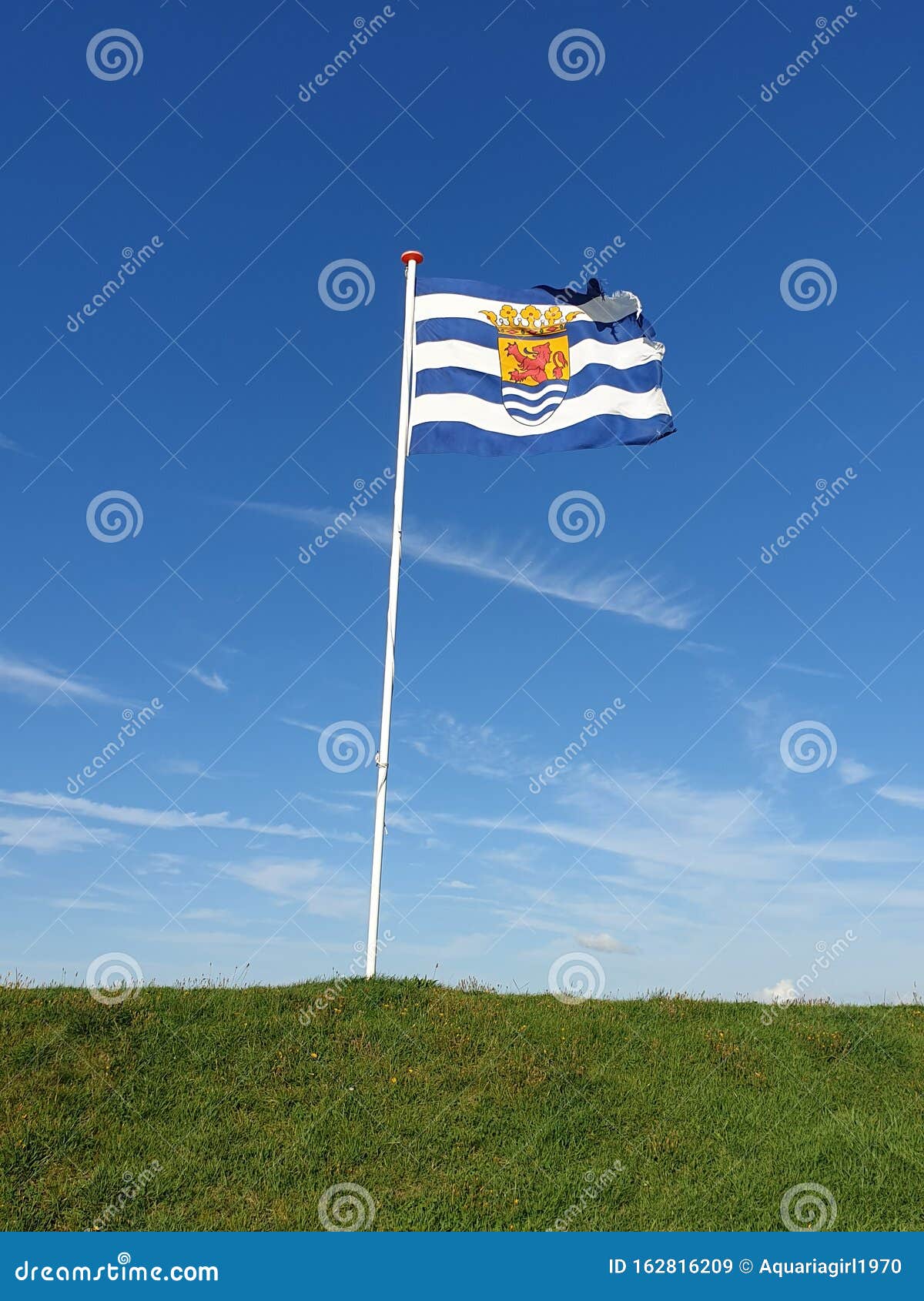 Zeeland flag stock illustration. Illustration of people - 162816209