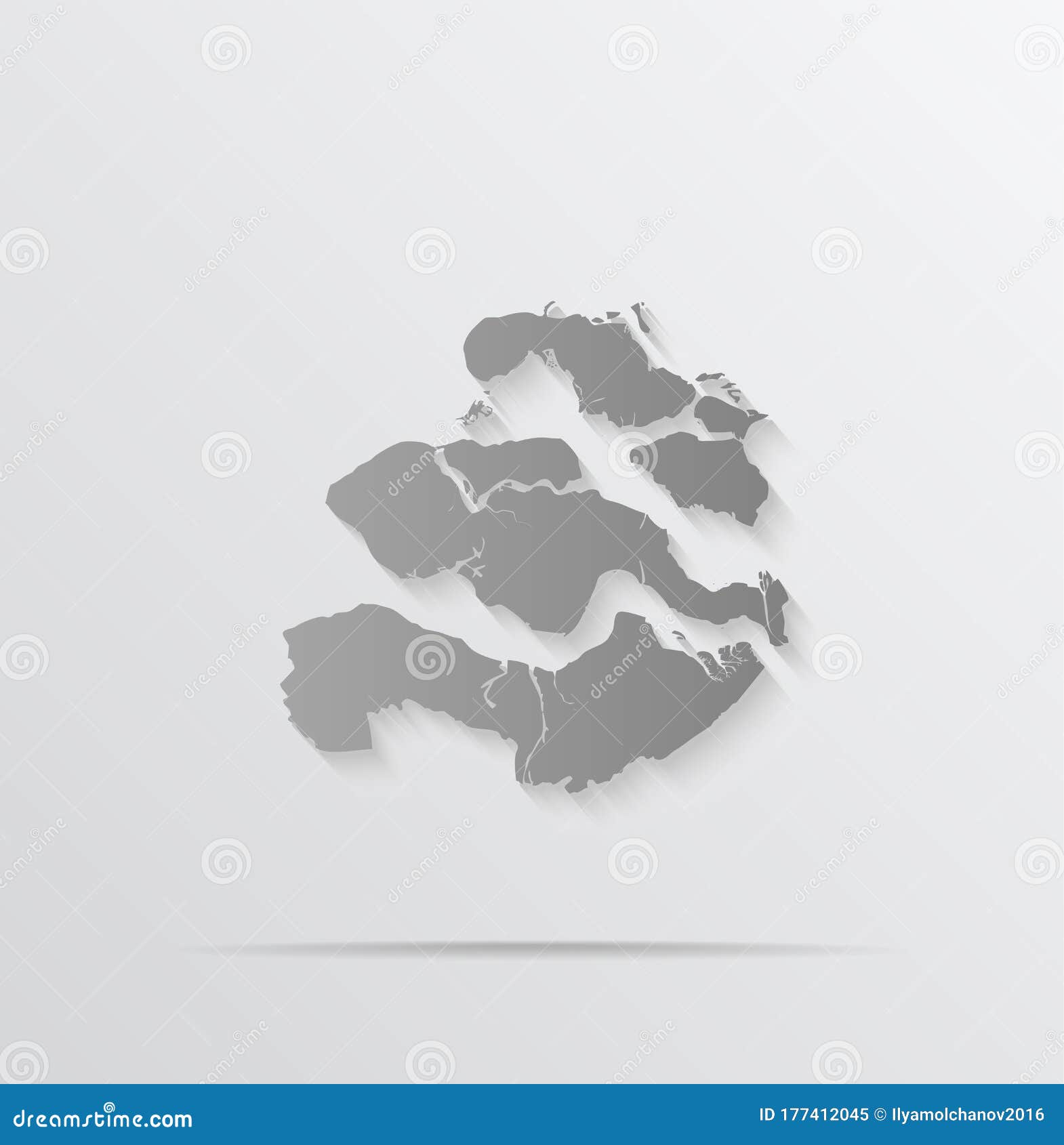 Netherlands Map With Gray Tone On Png Or Transparent Background ...