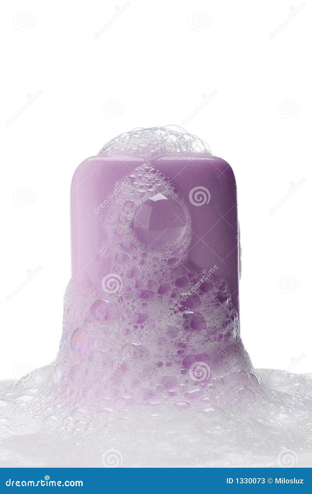 Zeep stock afbeelding. Image of hygiëne, roze, bellen - 1330073