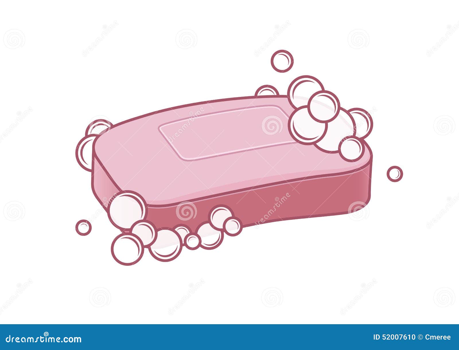 Zeep met schuim vector illustratie. Illustration of zeep - 52007610