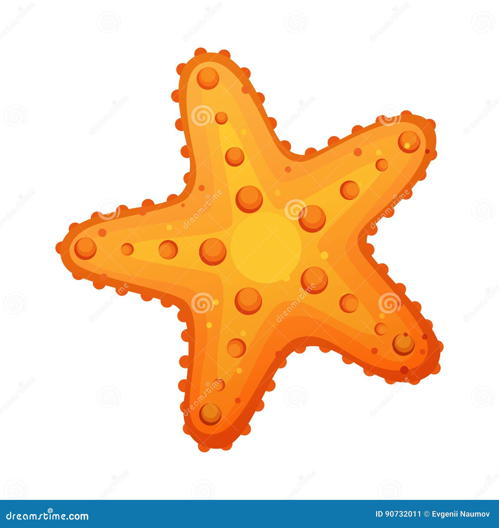 Zeester, Overzeese Ster En Shell Kleurrijk Beeldverhaalkarakter Vector ...