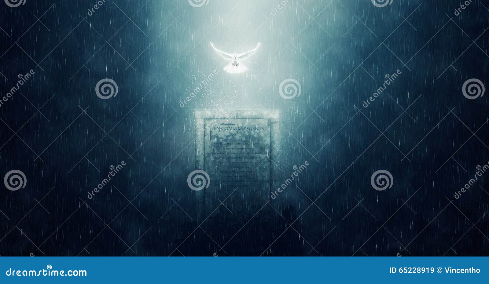 Zehn Gebot-Illustration stock abbildung. Illustration von platte - 65228919