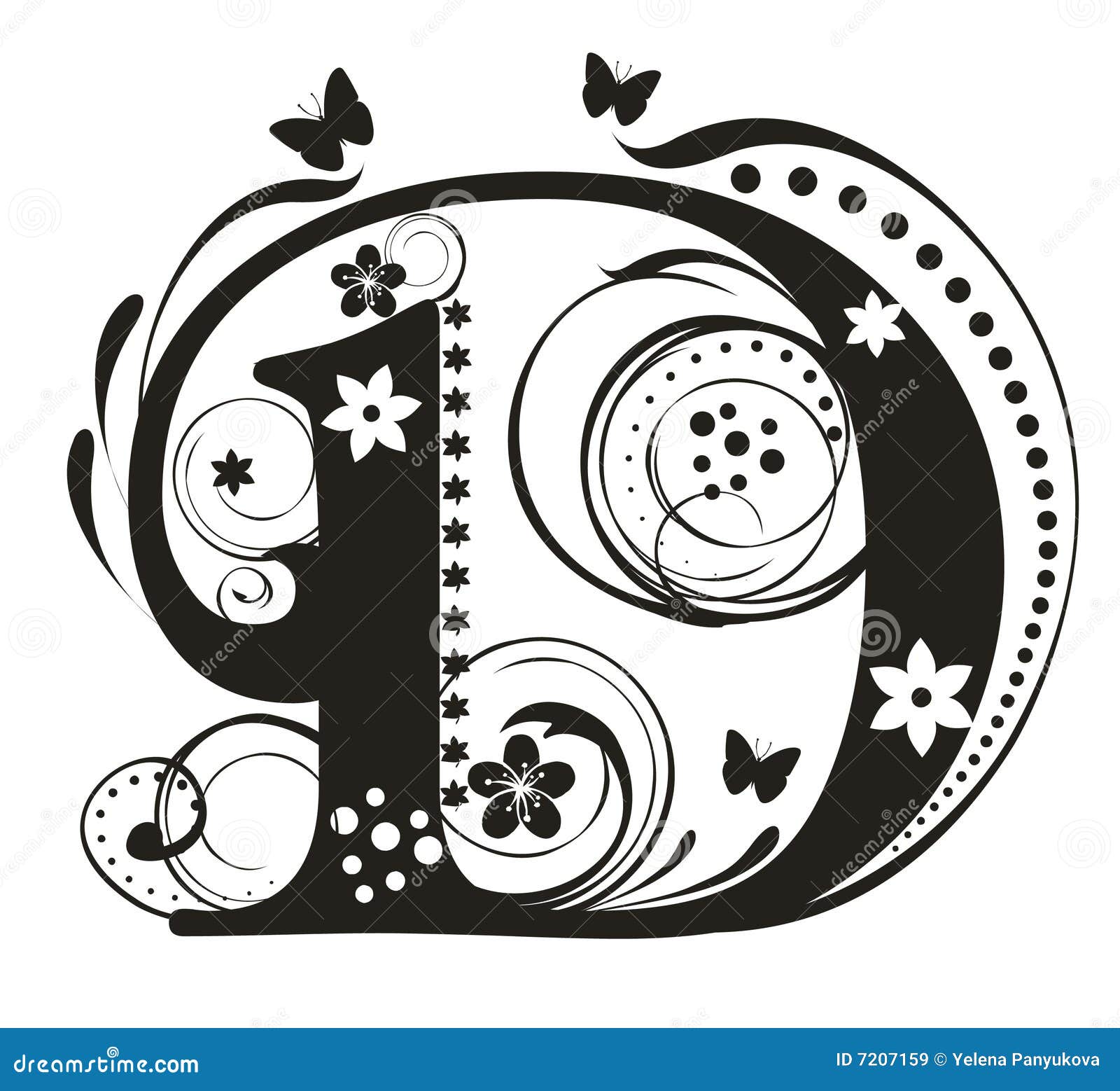 Zeichen D vektor abbildung. Illustration von kreis, grammatik - 7207159