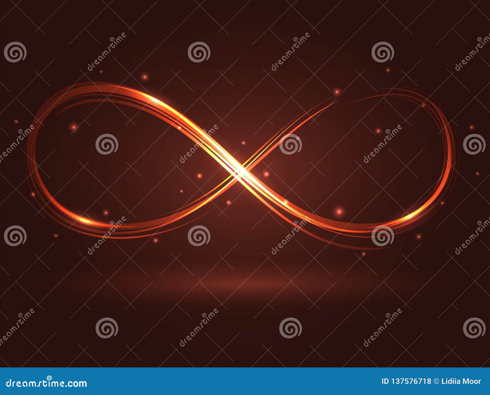 Zeichen der Unendlichkeit vektor abbildung. Illustration von konzept ...