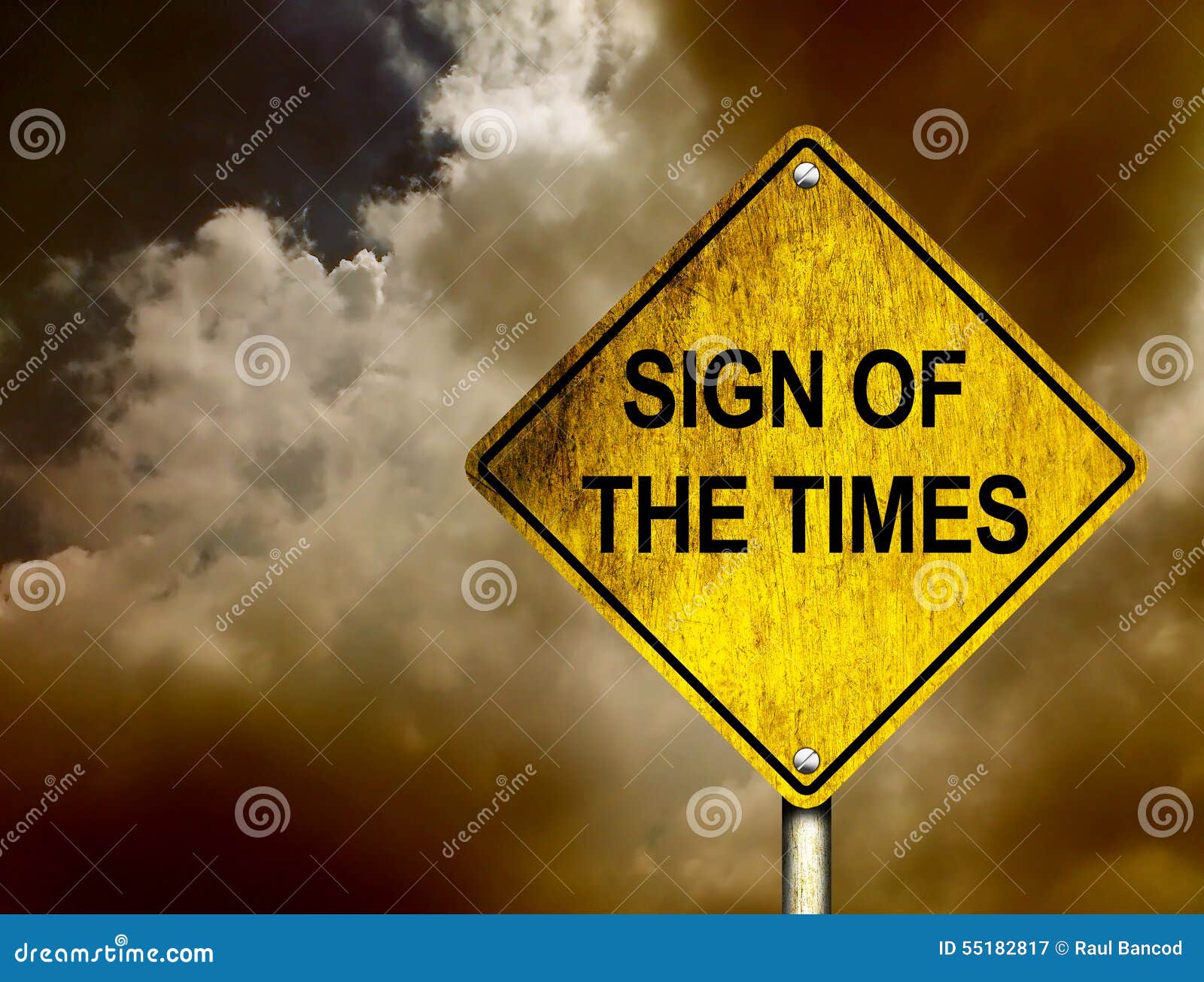 Zeichen der Zeiten stock abbildung. Illustration von himmel - 55182817