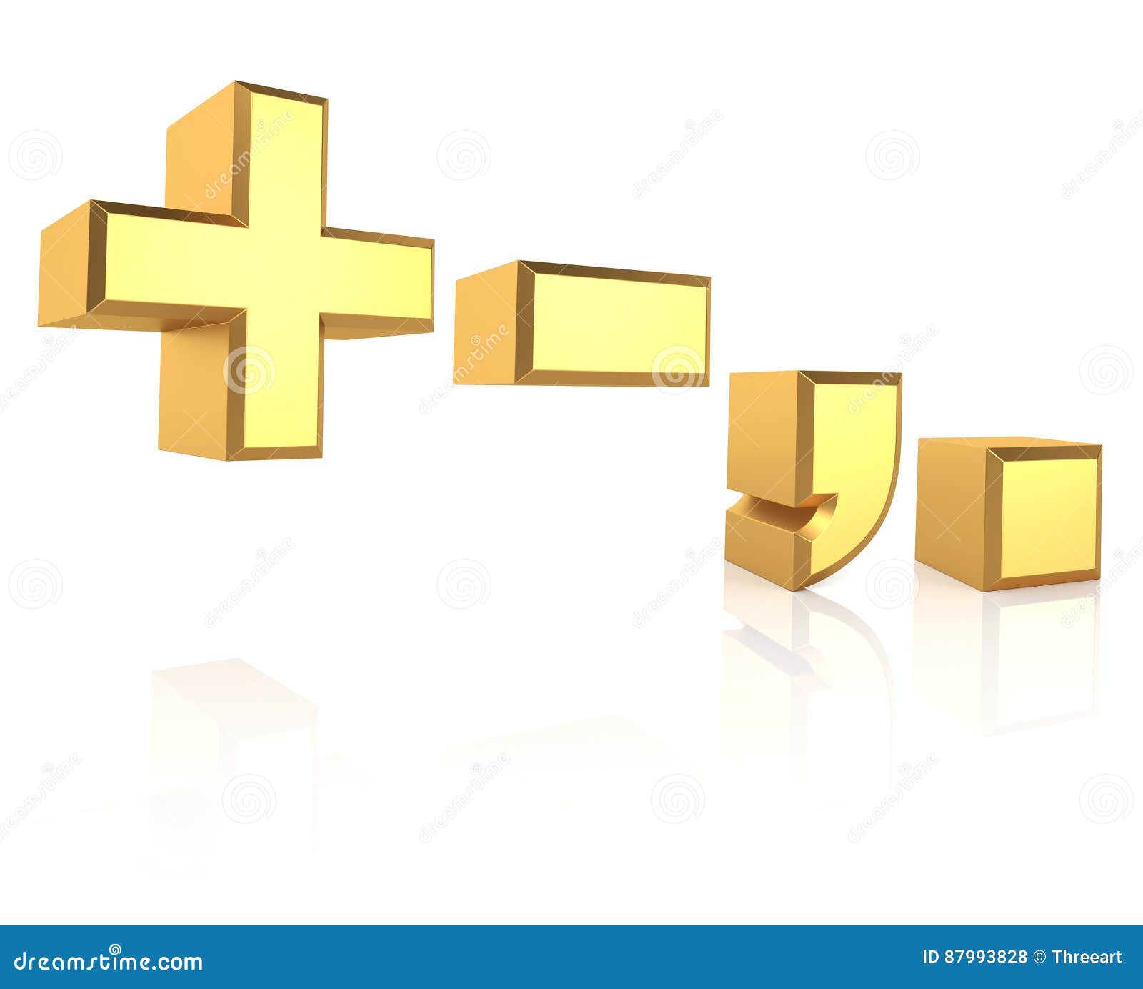 Zeichen des Gold3d stock abbildung. Illustration von zeichen - 87993828