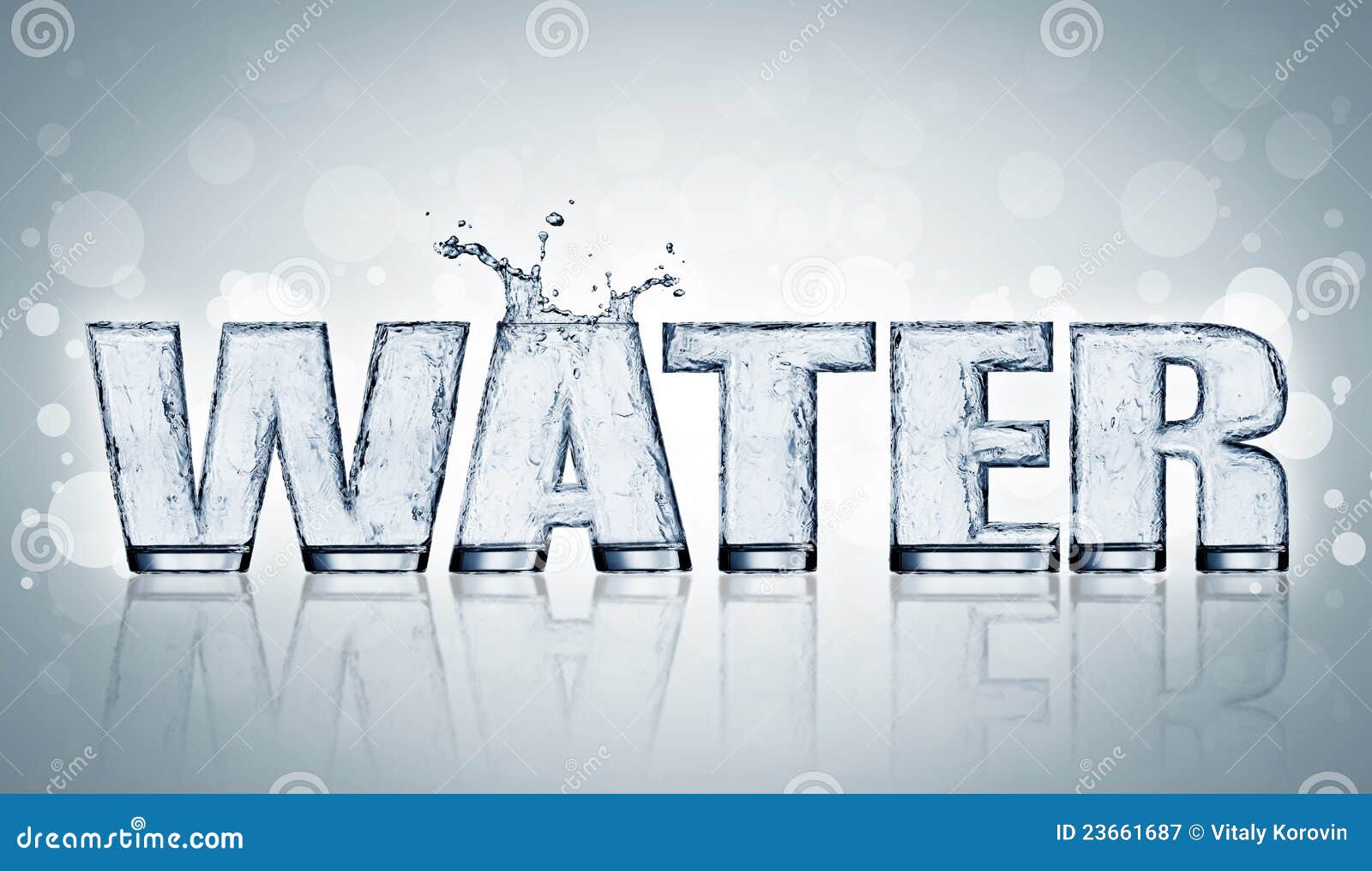 Zeichen des Wassers stock abbildung. Illustration von makro - 23661687