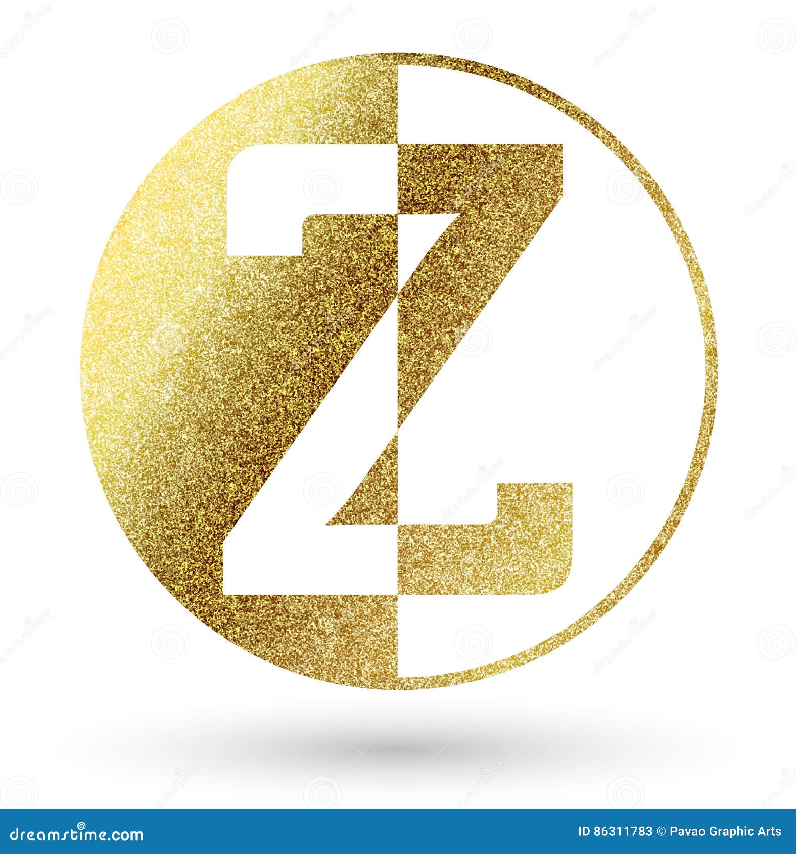 Zeichen des Zeichen-Z vektor abbildung. Illustration von schriftkegel ...