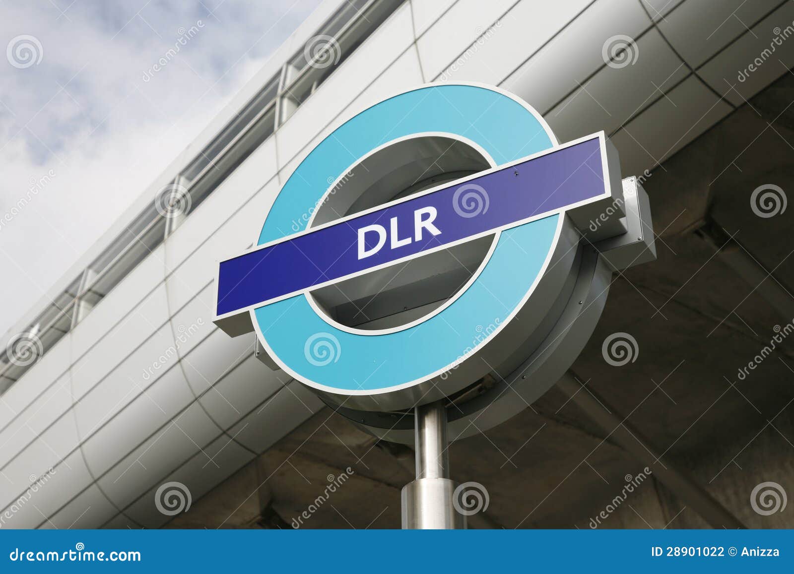 Zeichen Londons DLR redaktionelles stockfotografie. Bild von europa ...