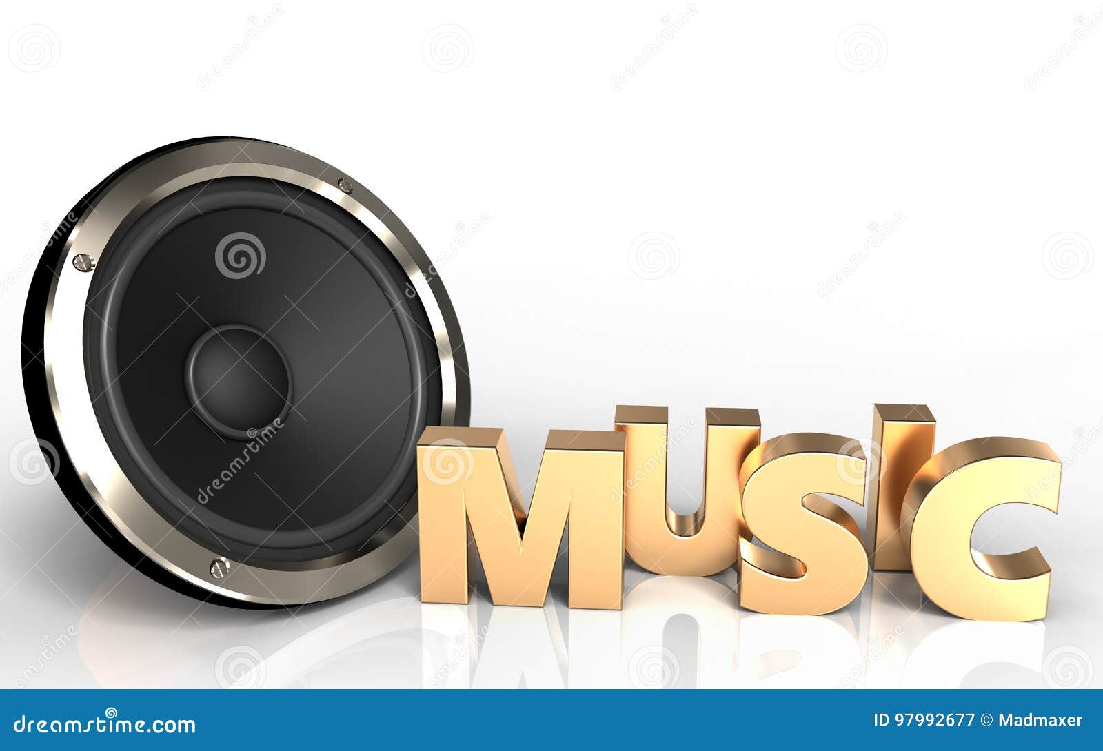 Zeichen-Musikzeichen Der Musik 3d Stock Abbildung - Illustration von ...