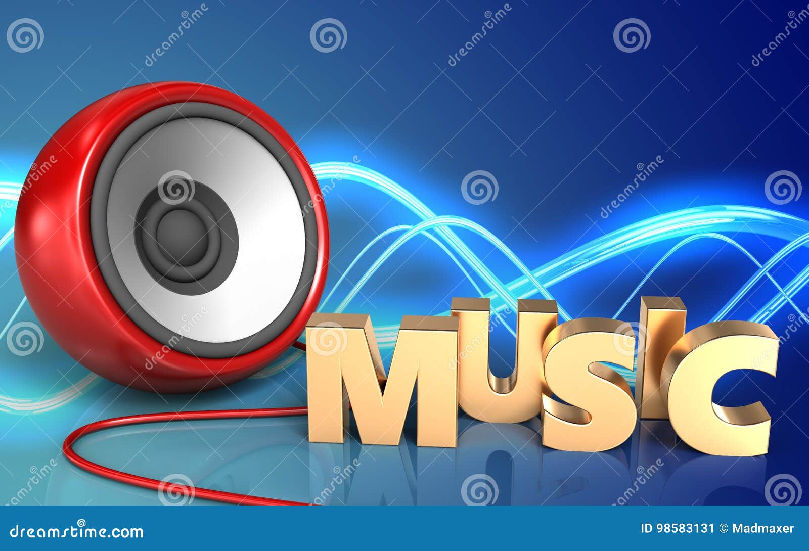 Zeichen-Musikzeichen Der Musik 3d Stock Abbildung - Illustration von ...