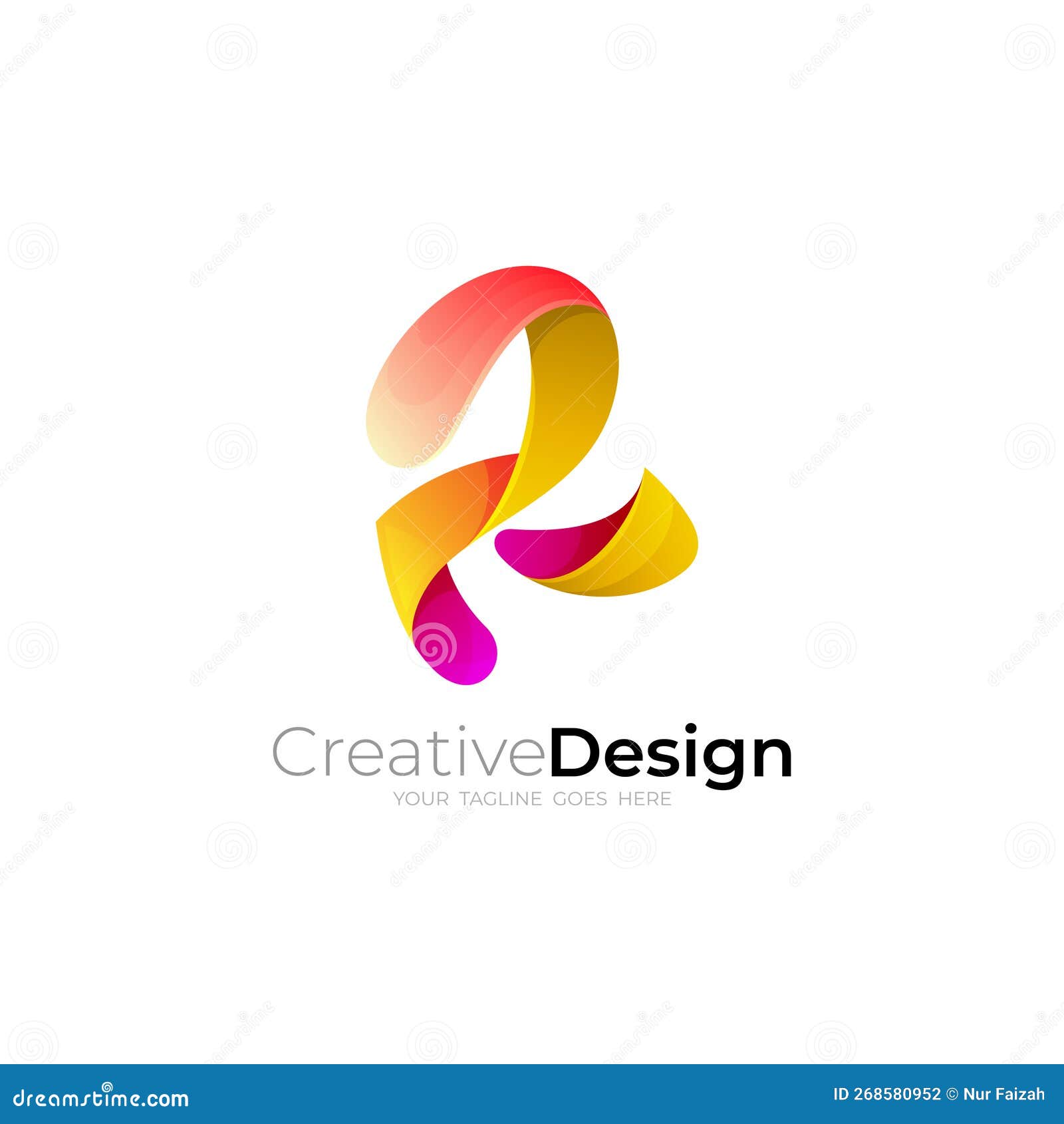 Zeichen- Oder Logo-Design-Vorlage Rot Einfache Logos Vektor Abbildung ...