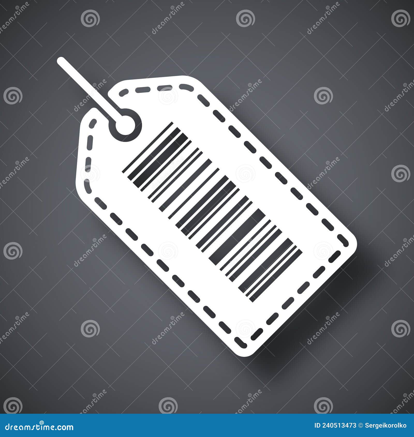 Zeichen Oder Zeichen-Symbol Mit Strichcode Vektor Abbildung ...