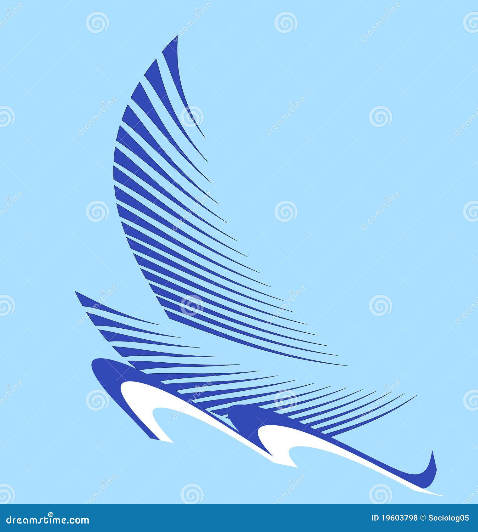 Zeichen-Segelboot vektor abbildung. Illustration von wind - 19603798