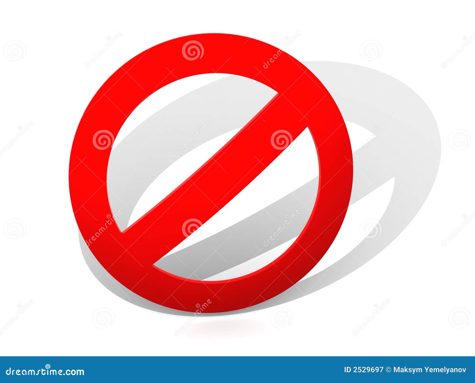 Zeichen. Verbot. 3d stock abbildung. Illustration von verbrechen - 2529697