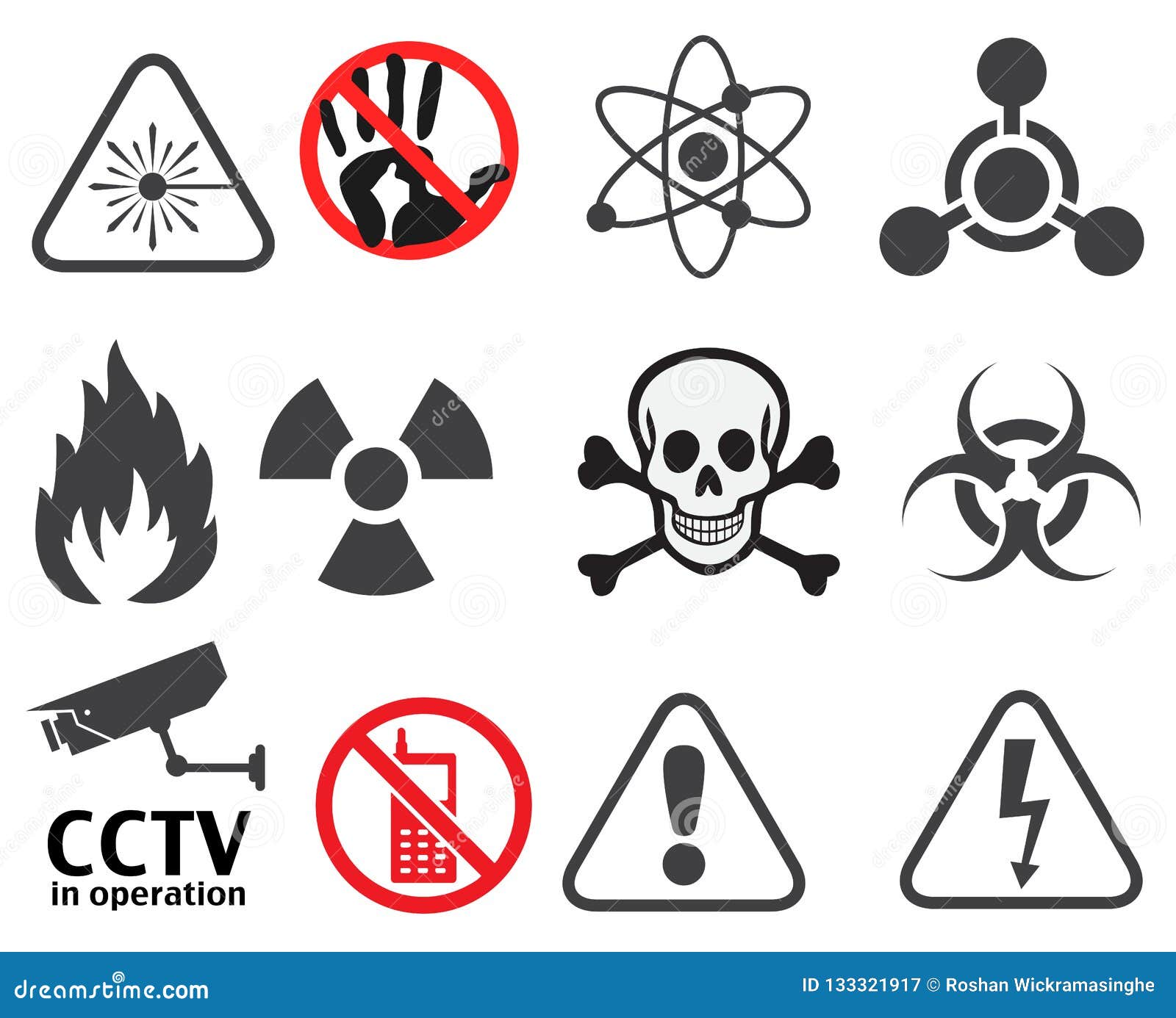 Zeichen Von Warnungen Und Von Aufmerksamkeit Vektor Abbildung ...