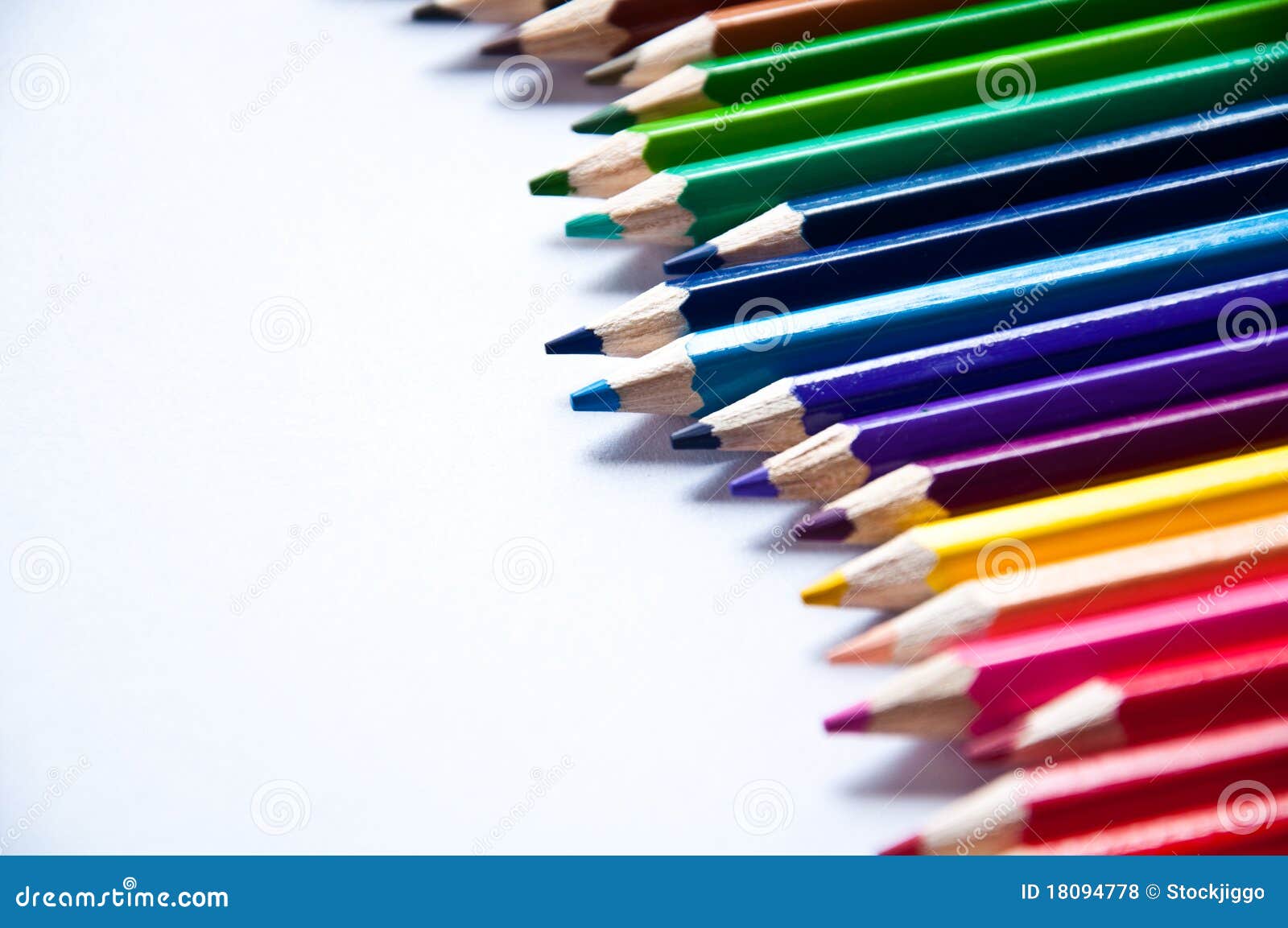Zeichenstift stockfoto. Bild von palette, orange, hintergrund - 18094778