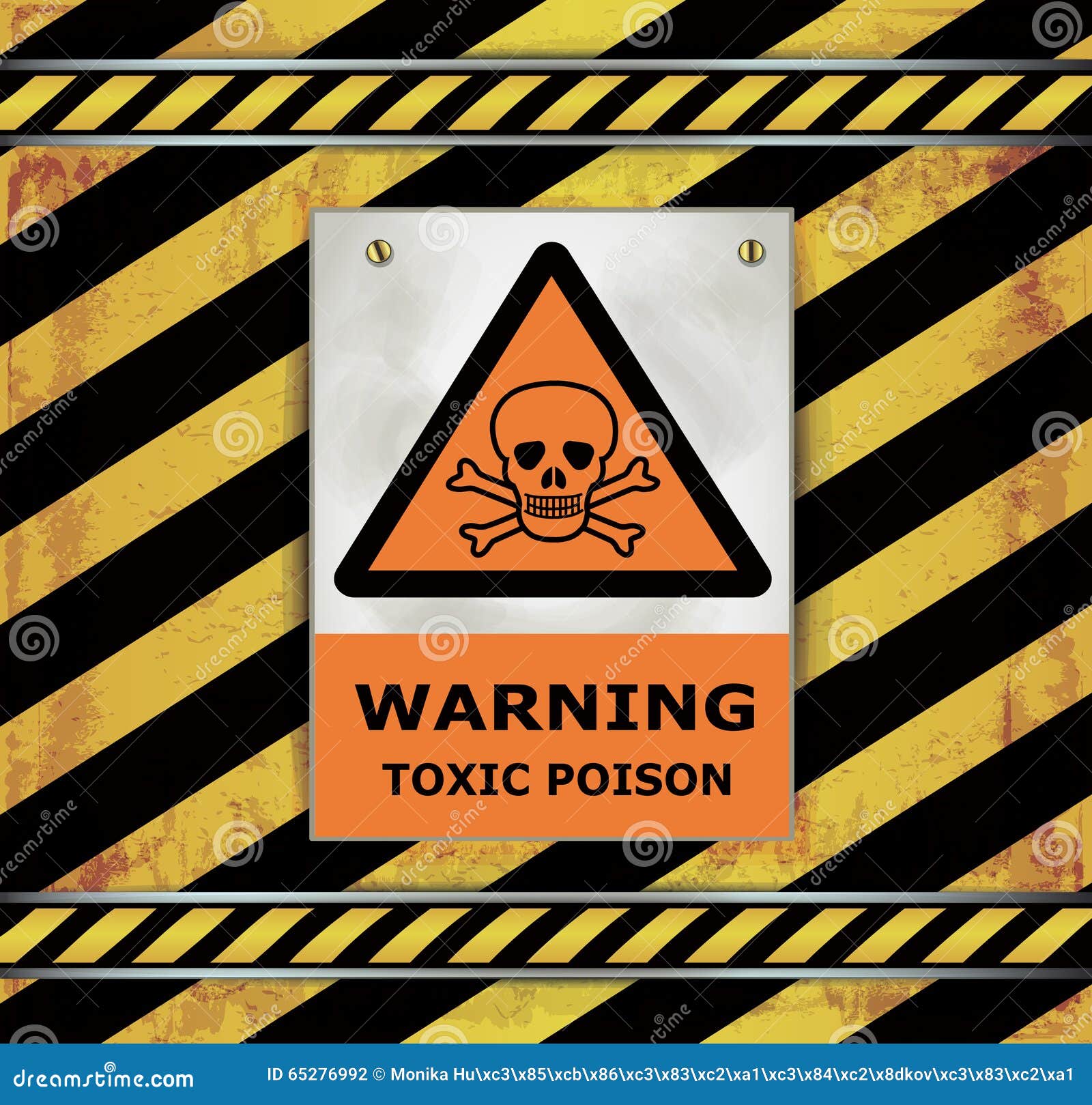 Zeichenvorsichttafel, Die Giftiges Gift Warnt Vektor Abbildung ...