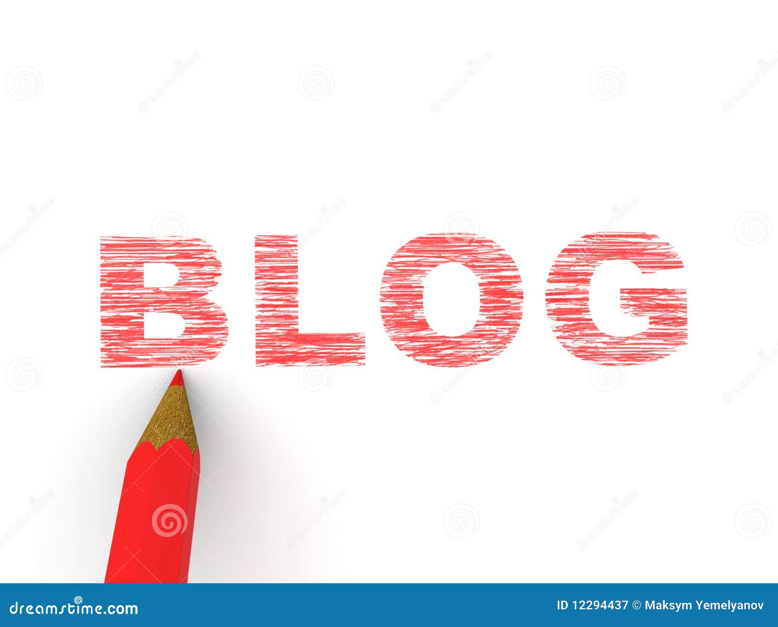 Zeichnen Die Schilderung Des Text-Blogs an Stock Abbildung ...