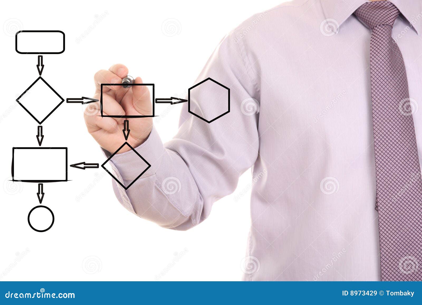 Zeichnen Sie das Diagramm stockbild. Bild von zeigen, getrennt - 8973429