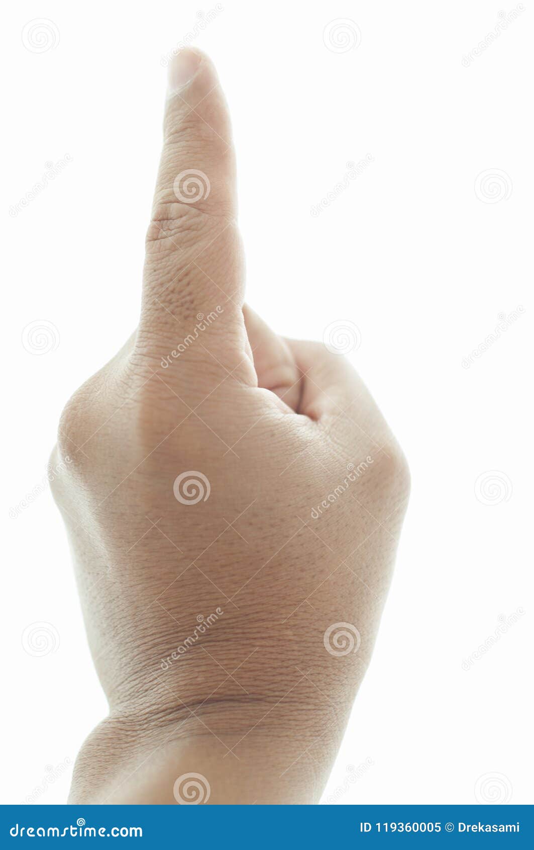 Zeigefinger stockbild. Bild von karosserie, bild, erwachsener - 119360005