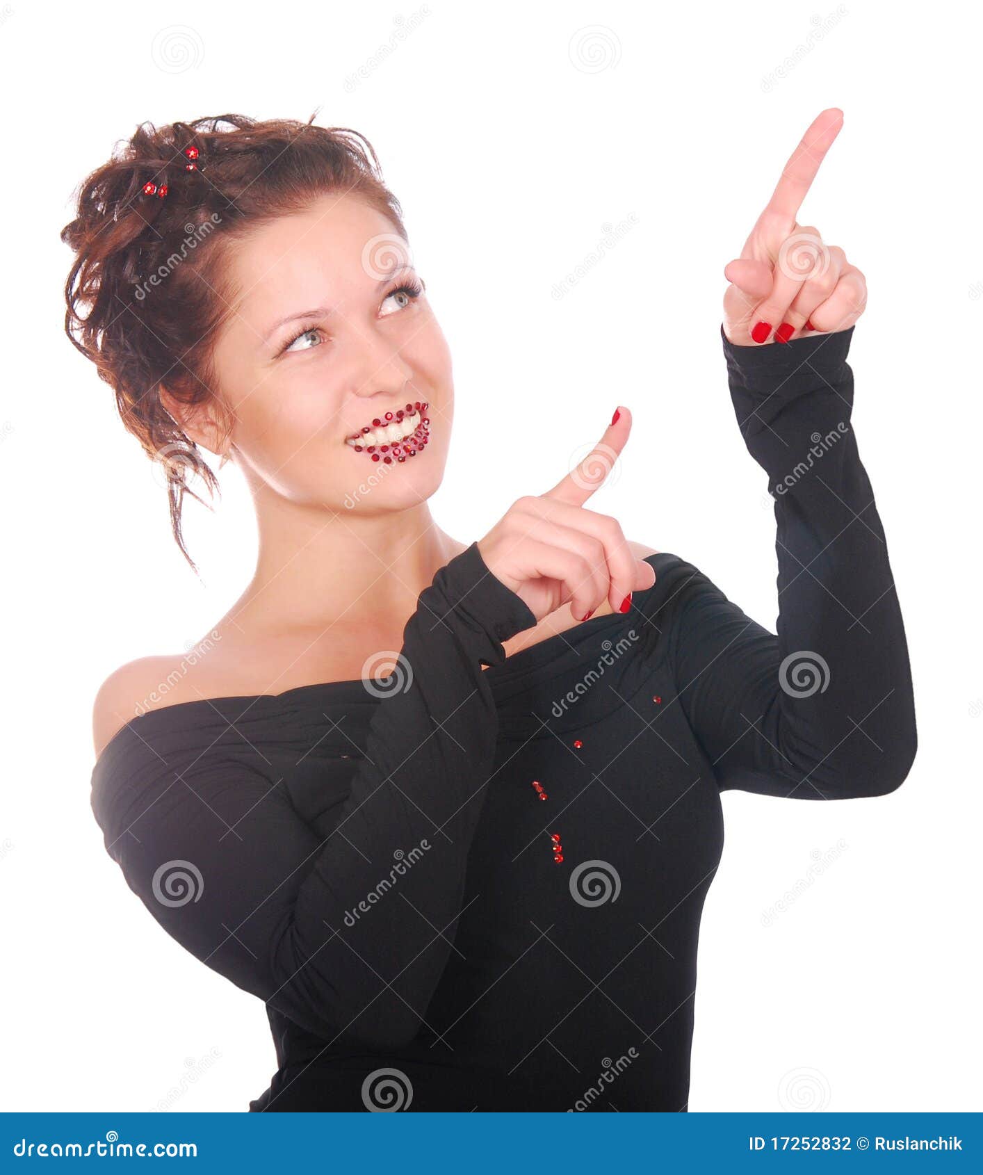 Zeigen stockfoto. Bild von person, kaukasisch, blick - 17252832