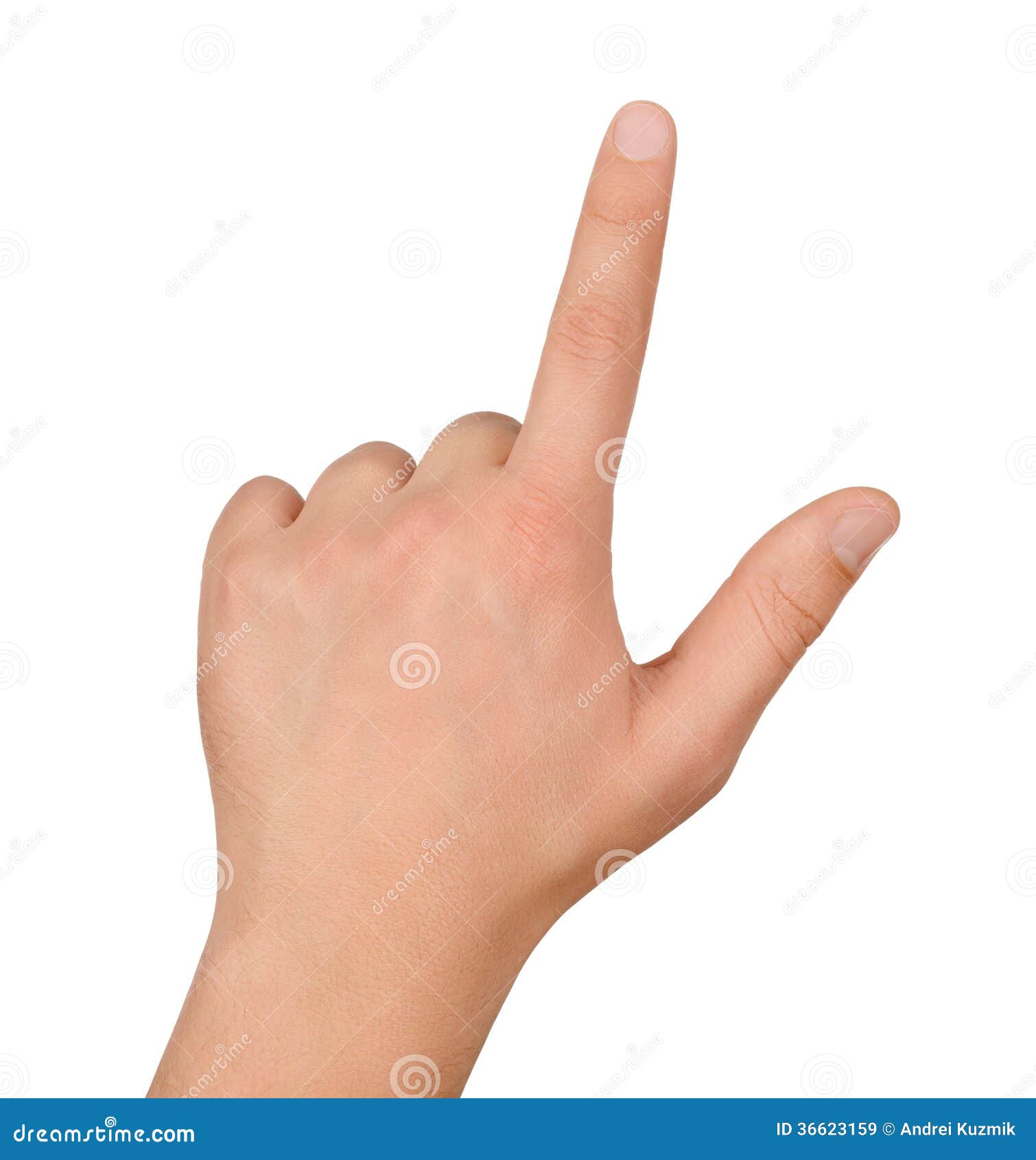 Zeigen der Hand stockbild. Bild von mann, ideen, getrennt - 36623159