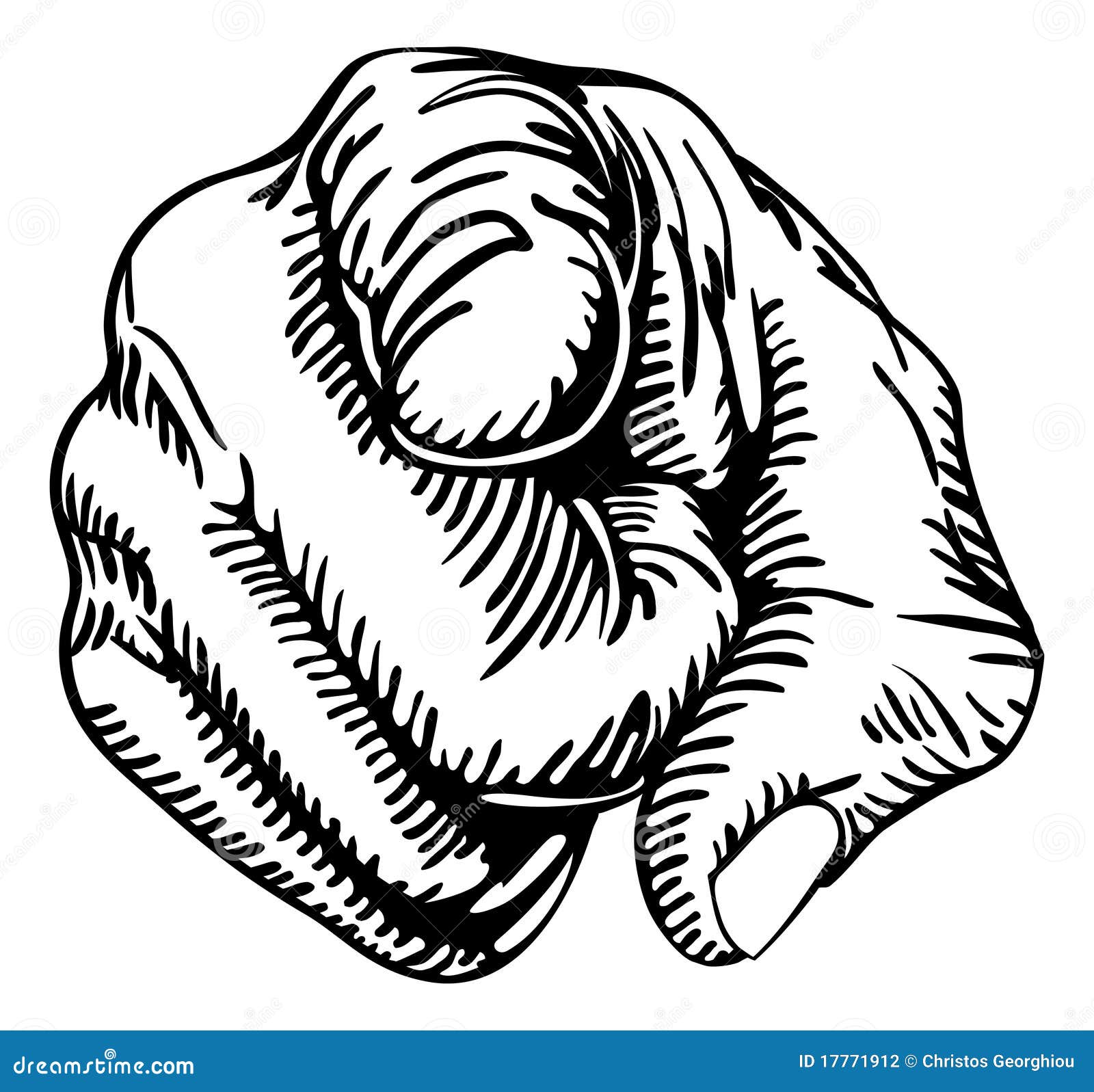 Zeigen des Fingers vektor abbildung. Illustration von geste - 17771912