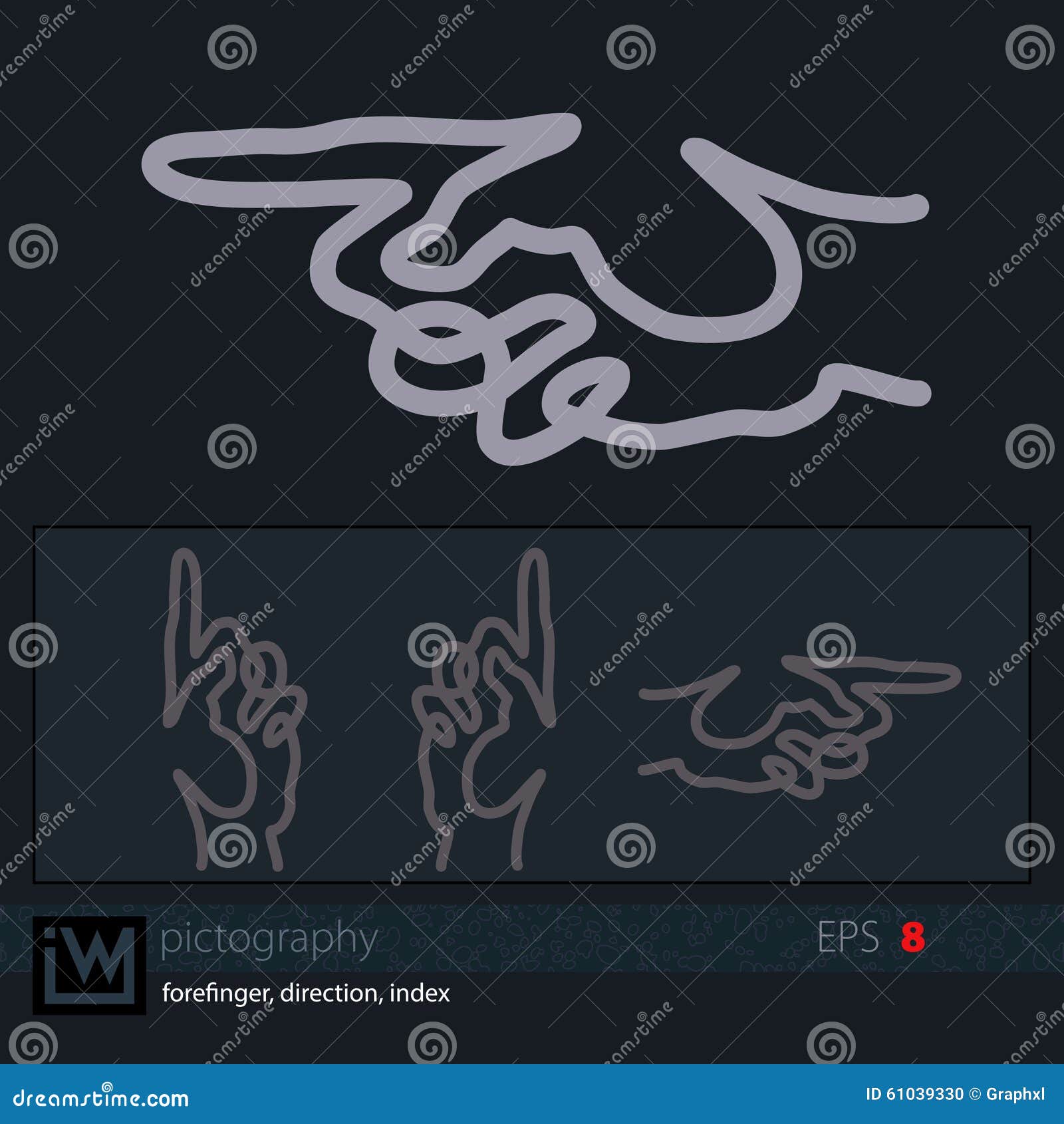 Zeigen Und Symbol Hervorhebend Vektor Abbildung - Illustration von ...