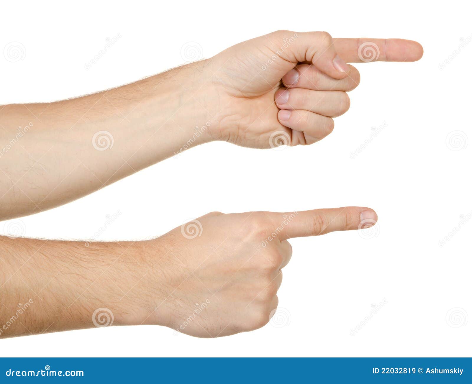 Zeigende, Berührende Oder Betätigende Hand Zwei Stockbild - Bild von ...