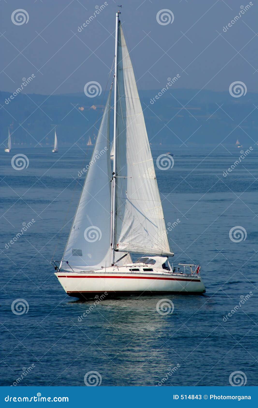 Zeilboot stock afbeelding. Image of duitsland, jacht, vakantie - 514843